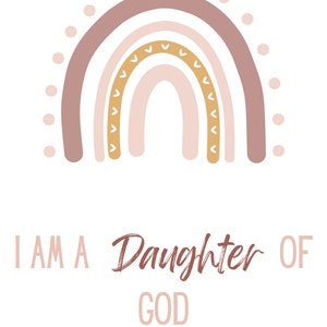I Am A Daughter of God Print | LDS Print | Primary | Lds Baptism Gifts ...