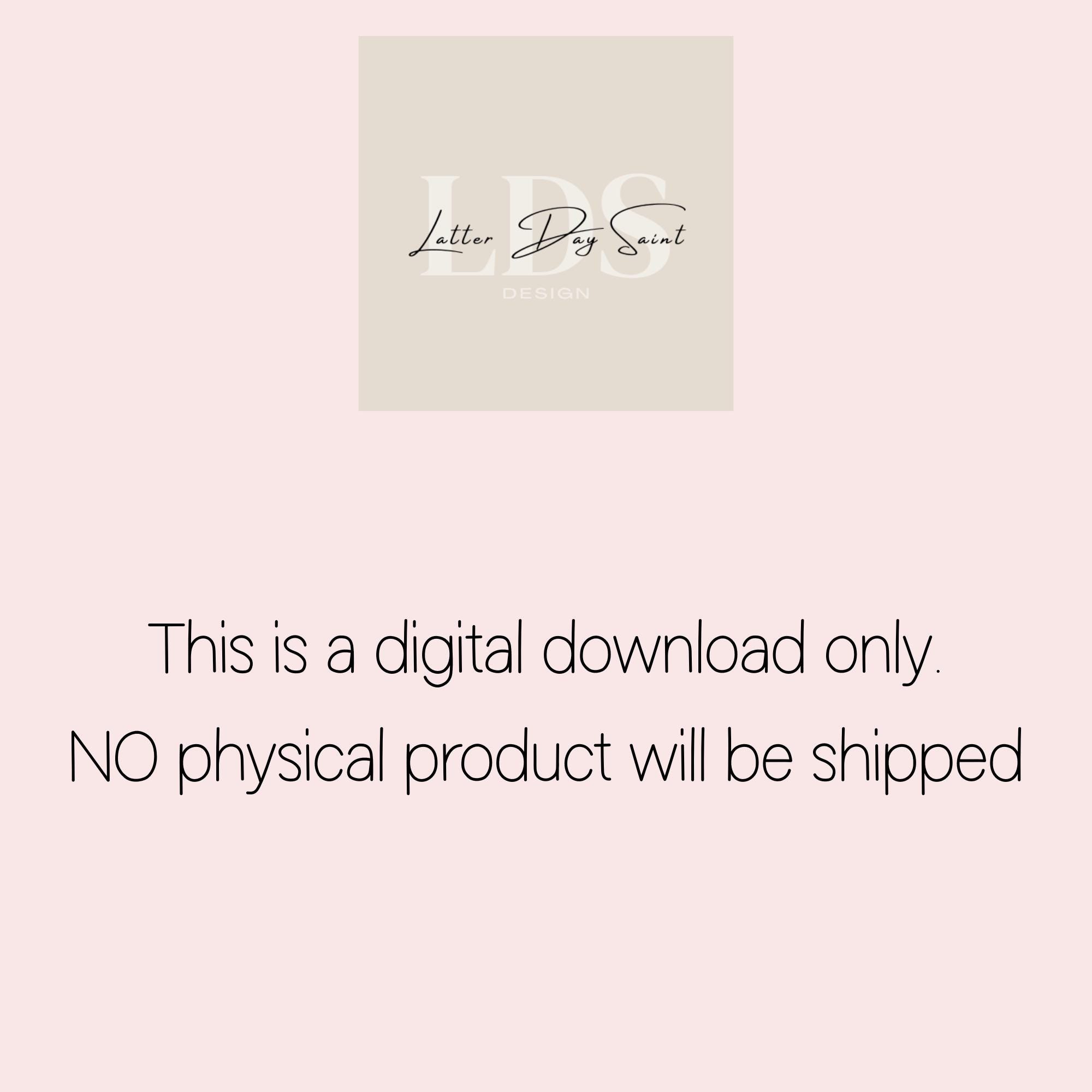 2025 CUSTOMIZABLE Primary Program Outline Come Follow Me Doctrine and ...