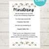 Editable LDS Ministering Assignment Card for Relief Society - Etsy UK