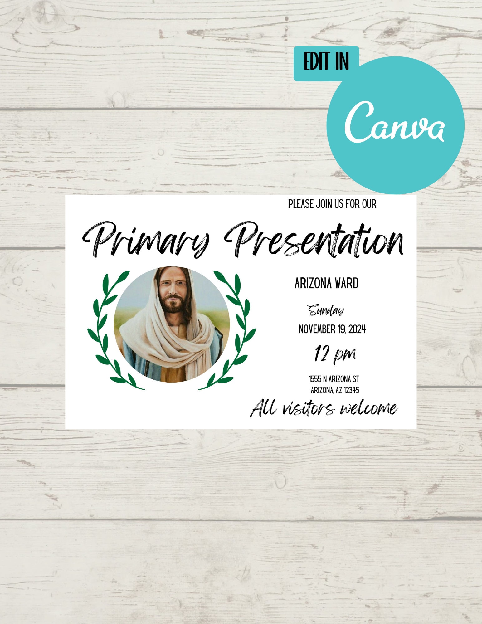 LDS Primary Program Invite | Latter Day Saints Primary | Primary ...