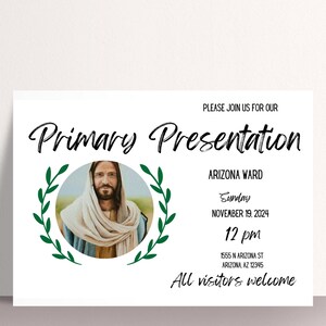 LDS Primary Program Invite | Latter Day Saints Primary | Primary ...