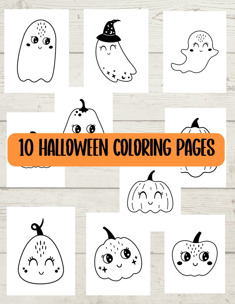Halloween Coloring Pages | 10 Coloring Pages | Printable Coloring Page ...