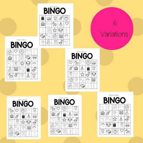 General Conference Bingo Activity LDS General Conference Primary ...