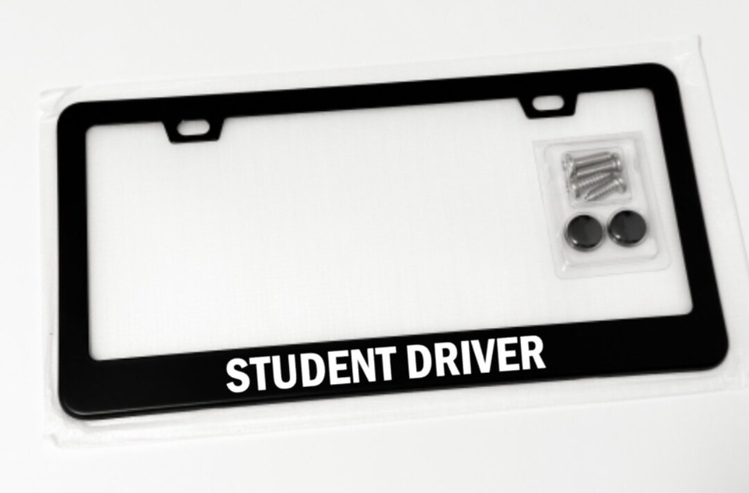 Student Driver License Plate Frame for Student Driver - Etsy