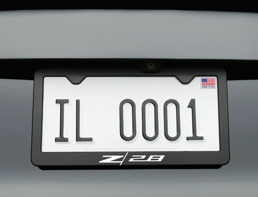 Camaro Z28 Black Metal License Plate Frame Tag With Screws and Caps - Etsy