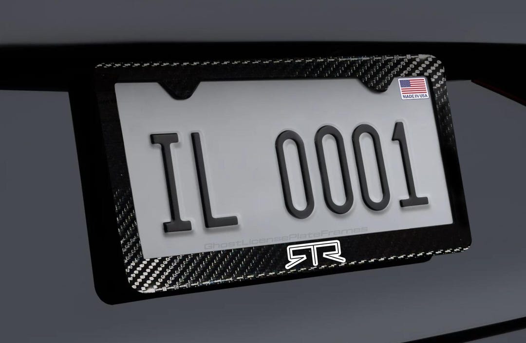 RTR License Plate Frame Premium 100% Carbon Fiber - Etsy