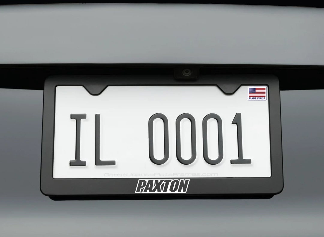 Paxton Superchargers Black Metal License Plate Frame With Screws & Caps ...