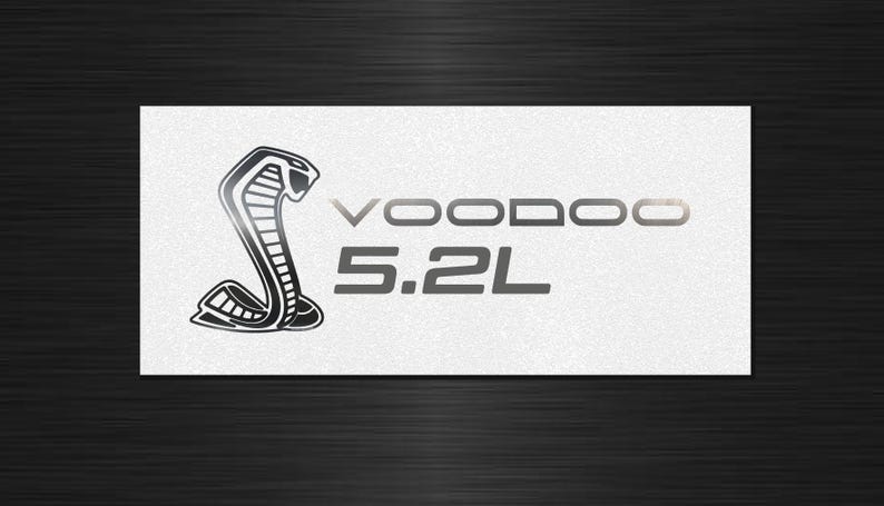 Custom Voodoo 5.2L GT350 Mustang / Interior Engine Engraved Badge Dash ...
