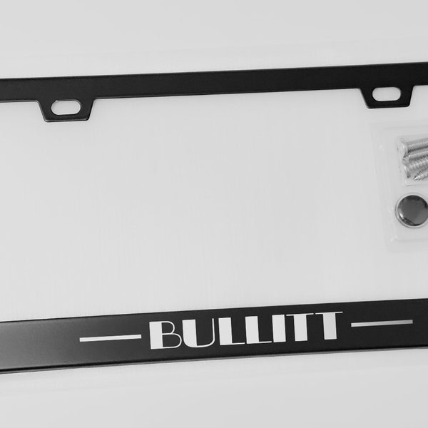 Black Mustang License Plate Frame - Etsy