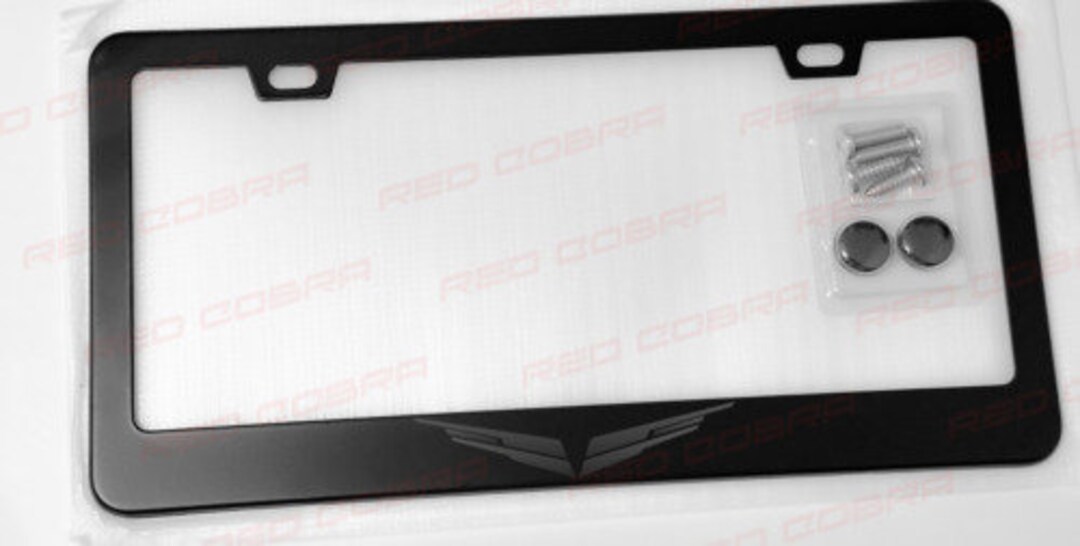 Black on Black Ghost Blackwing Premium Black Metal License Plate Frame ...