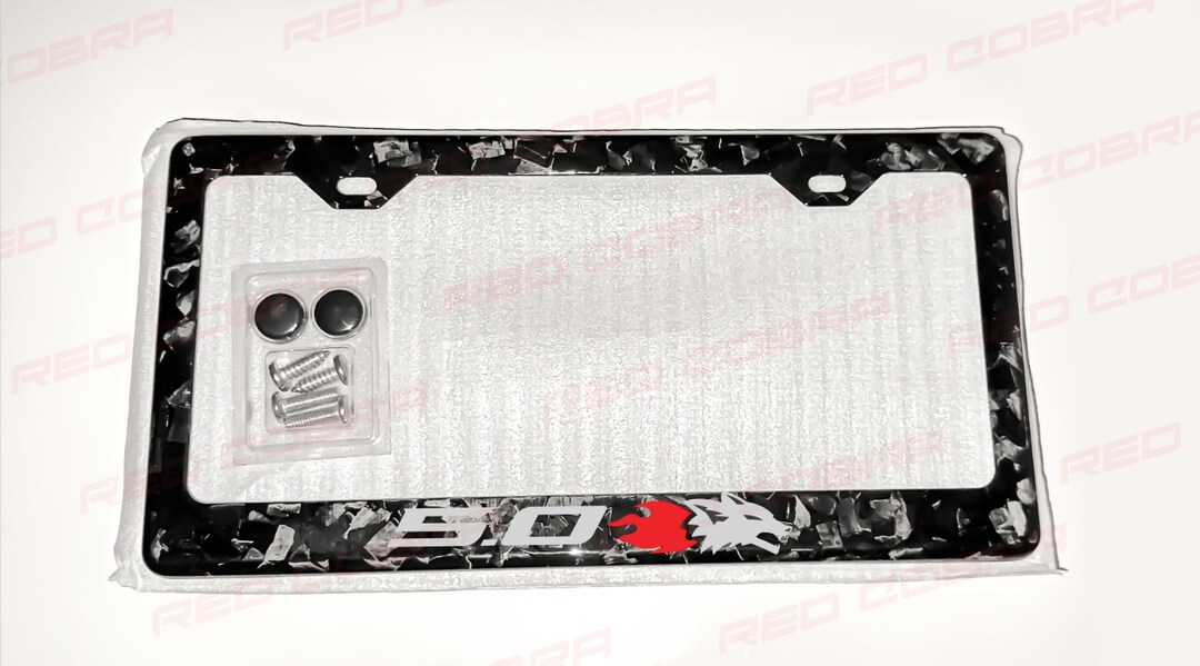 FOXBODY MUSTANG 5.0 GT Forged Carbon Fiber License Plate Frame 1979 ...