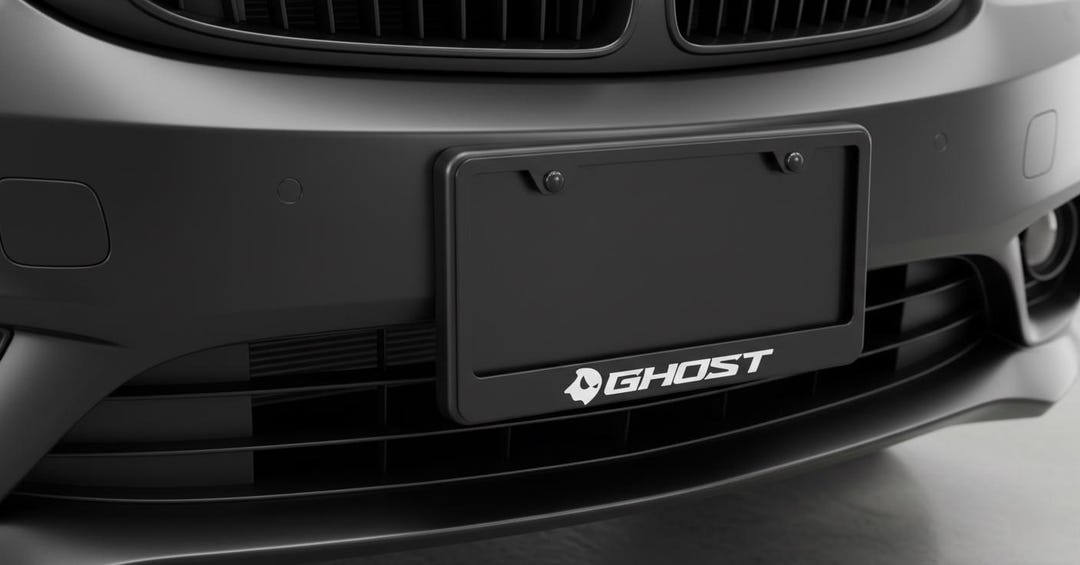 Ghost Stainless Steel License Plate Frame Holder Racing Performance ...