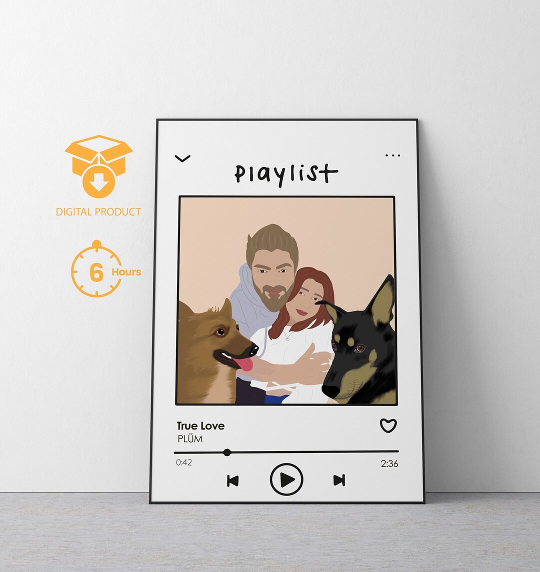 Custom Spotify Album Cover, Custom Portrait Cover With Your Song ...