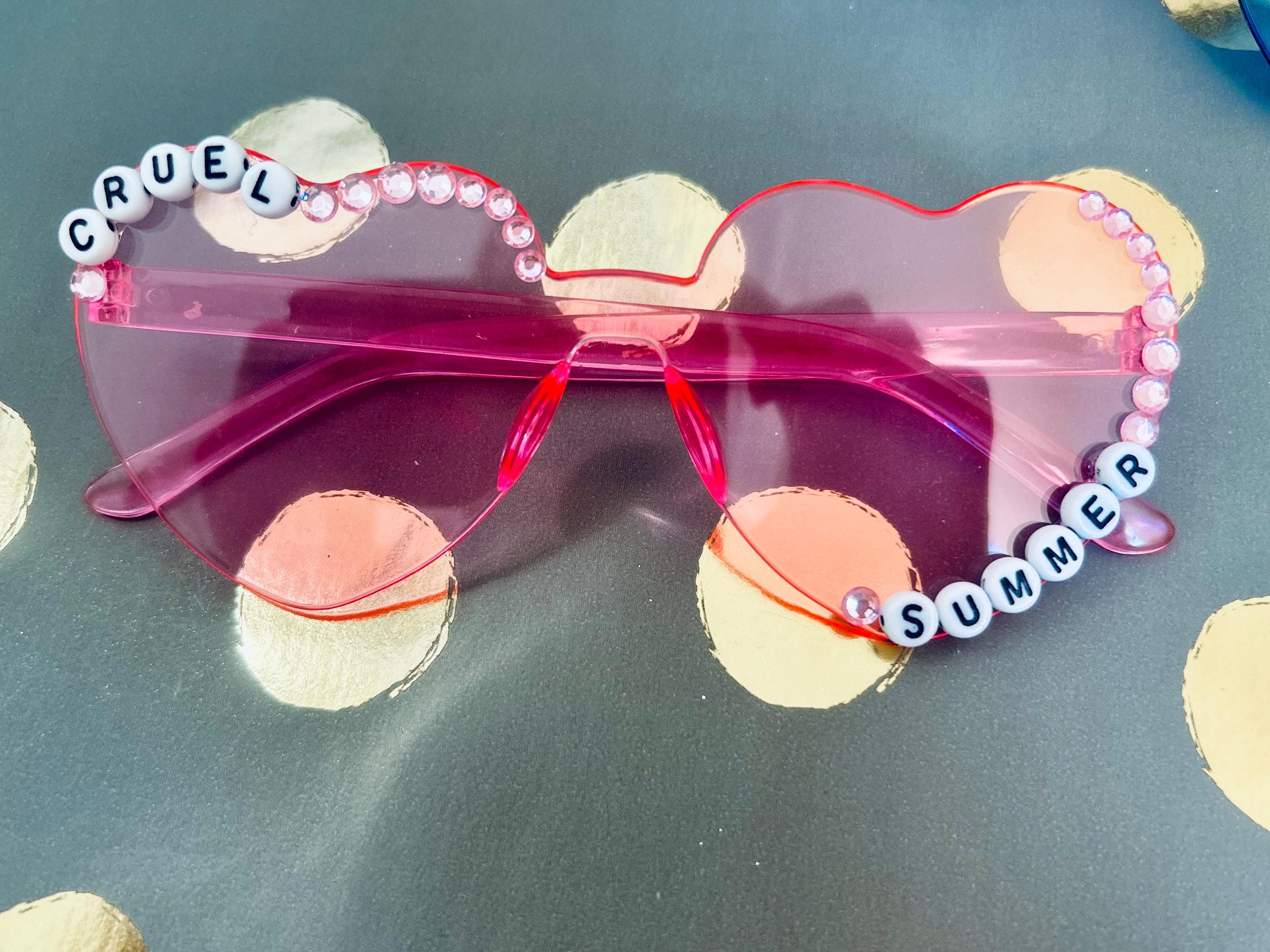 Novelty Festival Gig Concert Birthday Hen Do Heart Shaped Sunglasses ...