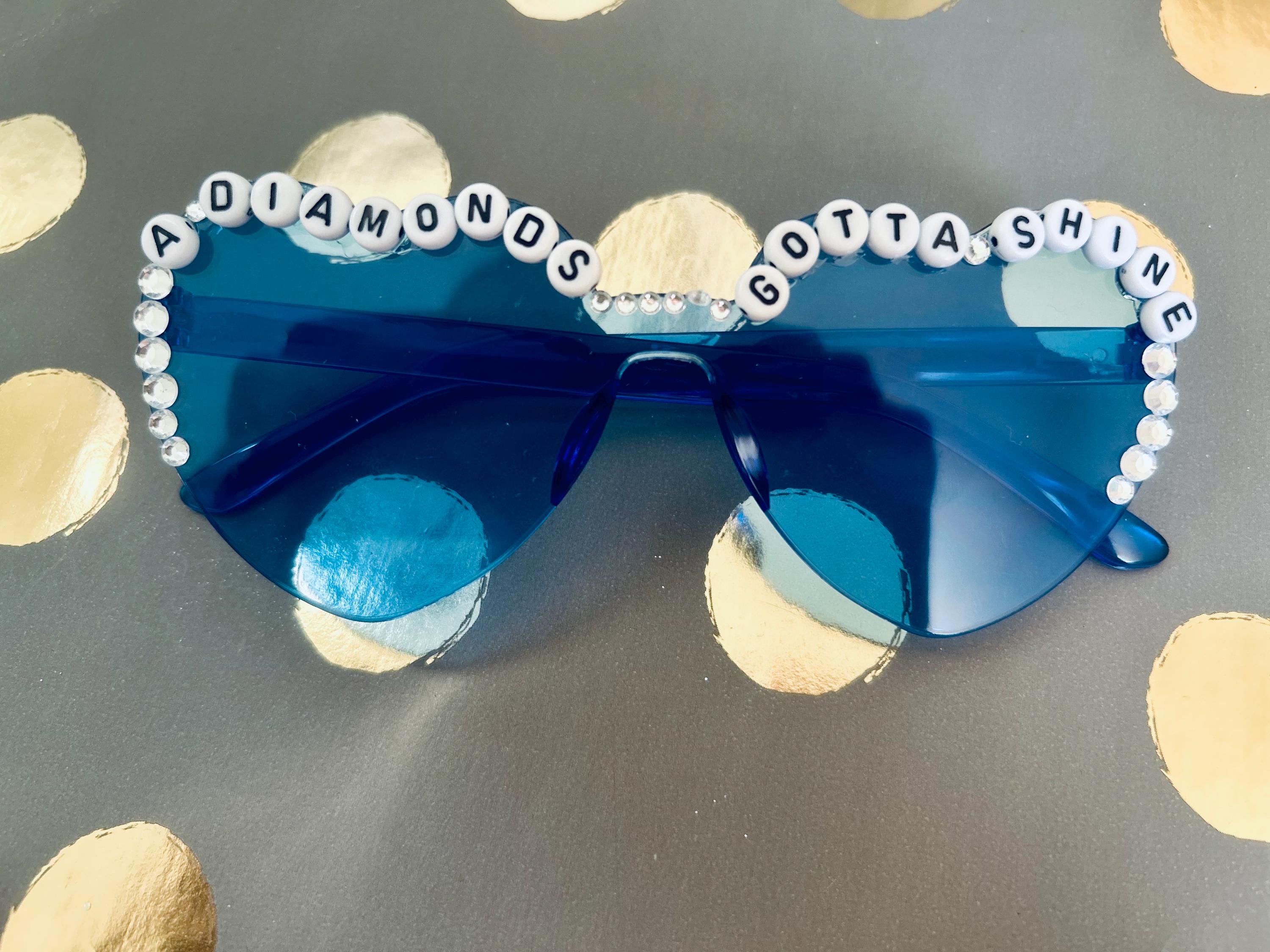 Novelty Festival Gig Concert Birthday Hen Do Heart Shaped Sunglasses ...