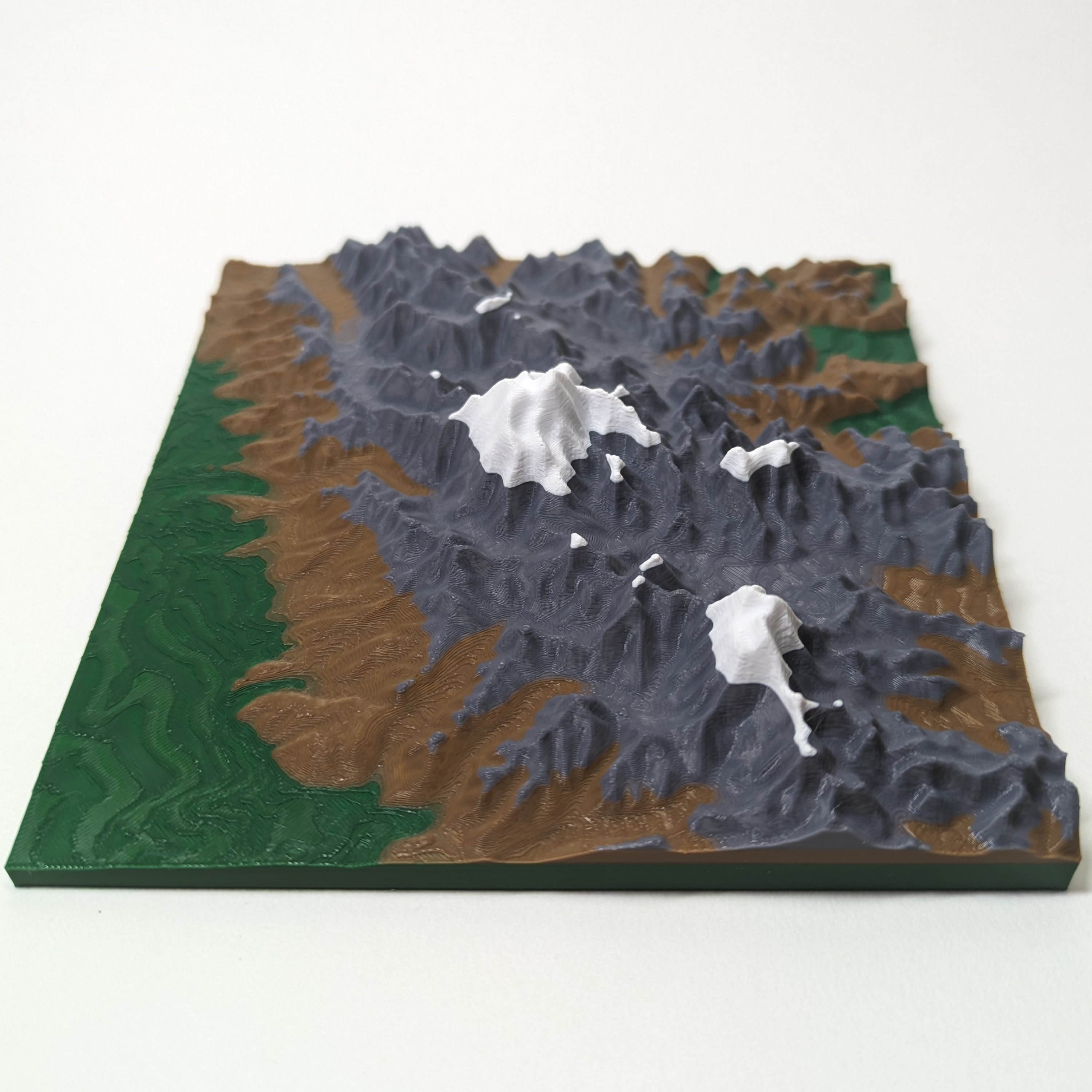 Custom Region 3D Color Topographical Map - Etsy