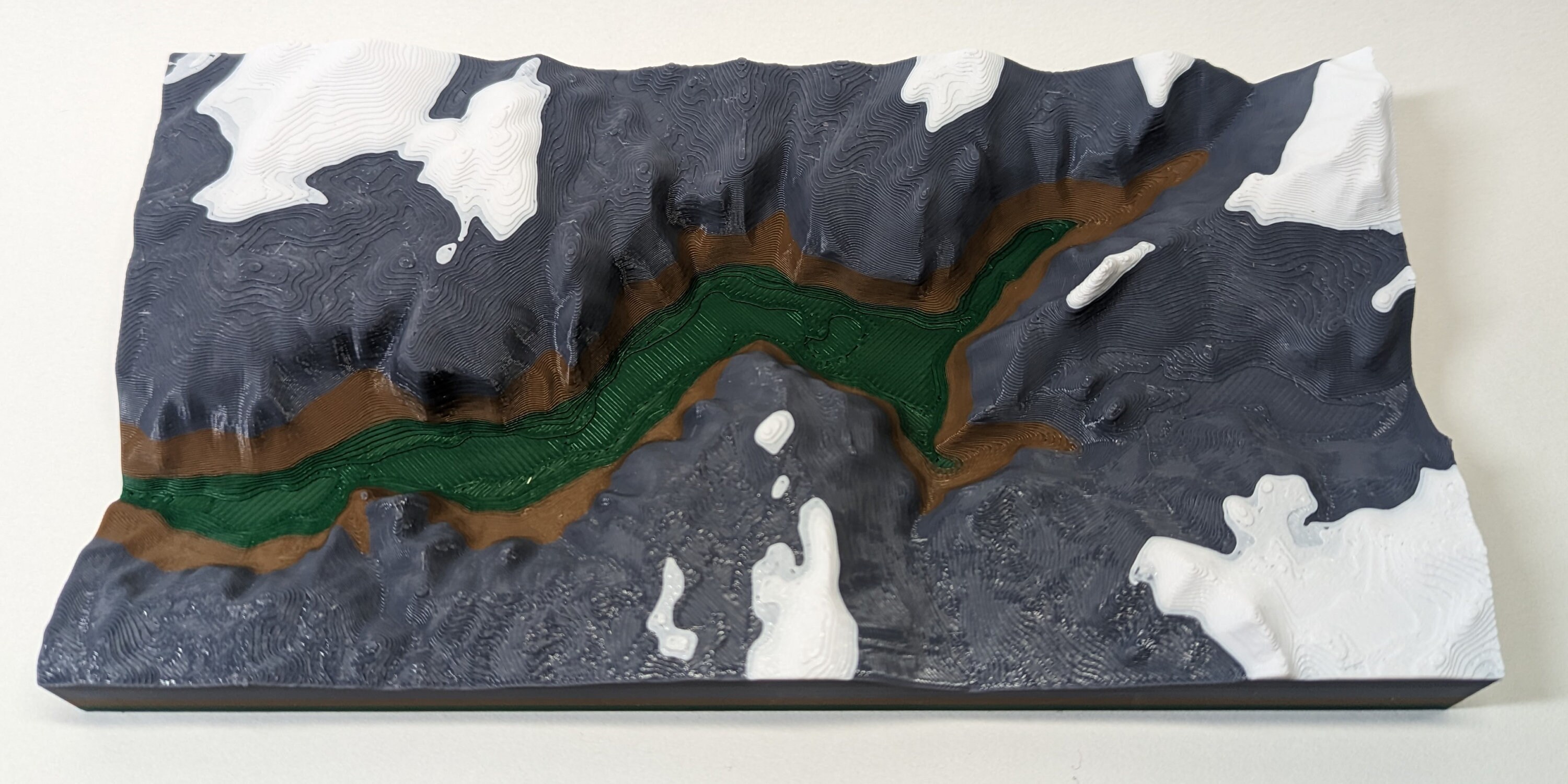 Custom Region 3D Color Topographical Map - Etsy