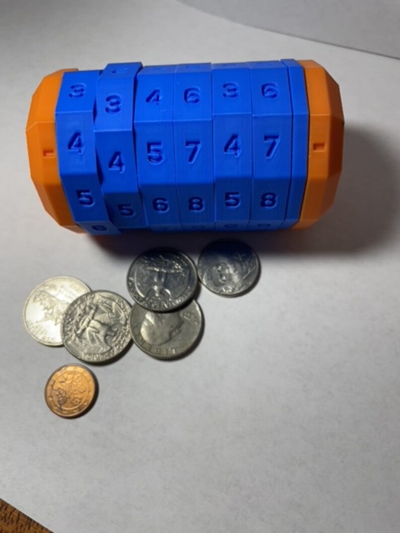 Practical Cryptex Combination Safe Hanheld Childproof 3D Printed ...