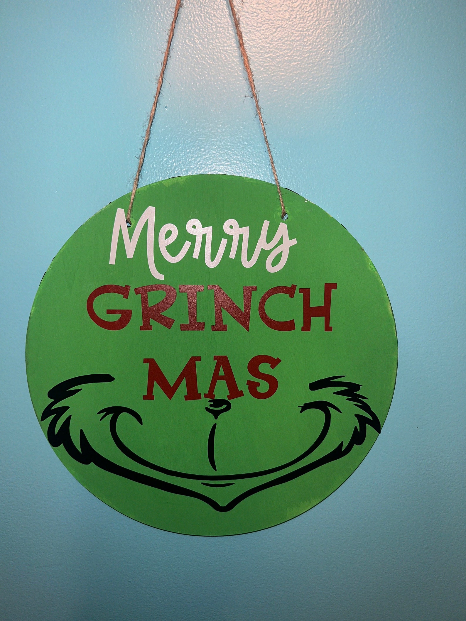 Grinch Door Sign. Christmas Door Sign - Etsy