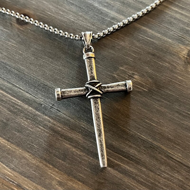 Nail Cross Necklace - Etsy