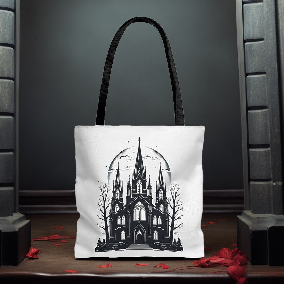 Gothic Style Tote Bag Halloween Style Tote Bag Goth Tote Bag Dark ...