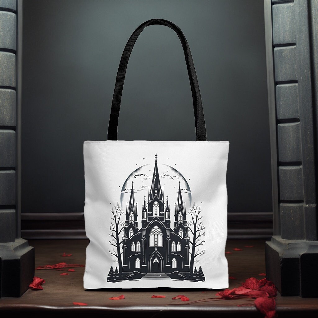 Gothic Style Tote Bag Halloween Style Tote Bag Goth Tote Bag Dark ...