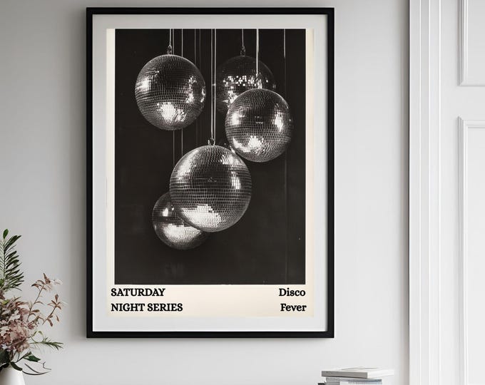 Disco Print, Disco Poster, Trendy Wall Art, Preppy Bar Cart Art, Disco ...
