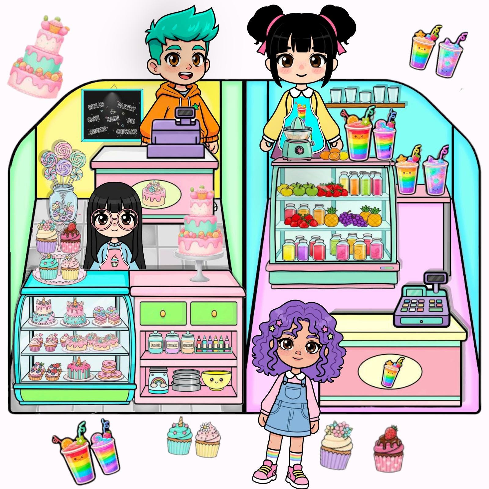 Printable Shopping Mall Playset – DIY Papercraft Town (PDF Download) - Etsy