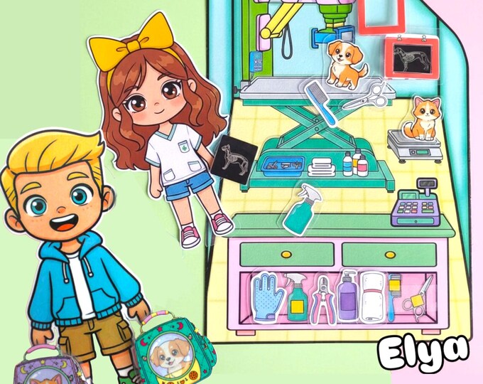 DIY Paper Toy Cookie Shop Playset DIY Papercraft Kit Paper Doll House ...