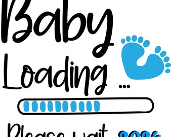 BABY Loading Svg, New Baby Svg, Baby Loading Progress Bar Svg, Please ...