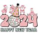 Santa 2024 Dancing SVG , Merry Christmas , Happy New Year Png, Santa ...