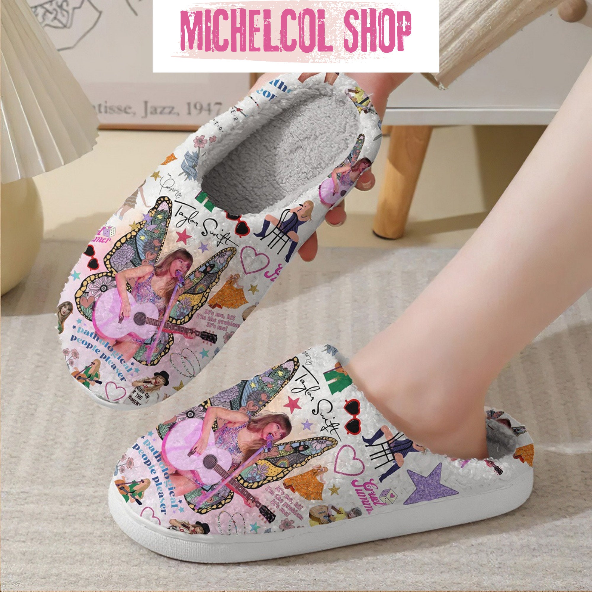 TS All Hit Album Its Me Hi Im The Problem Its Me House Slippers sold by ...