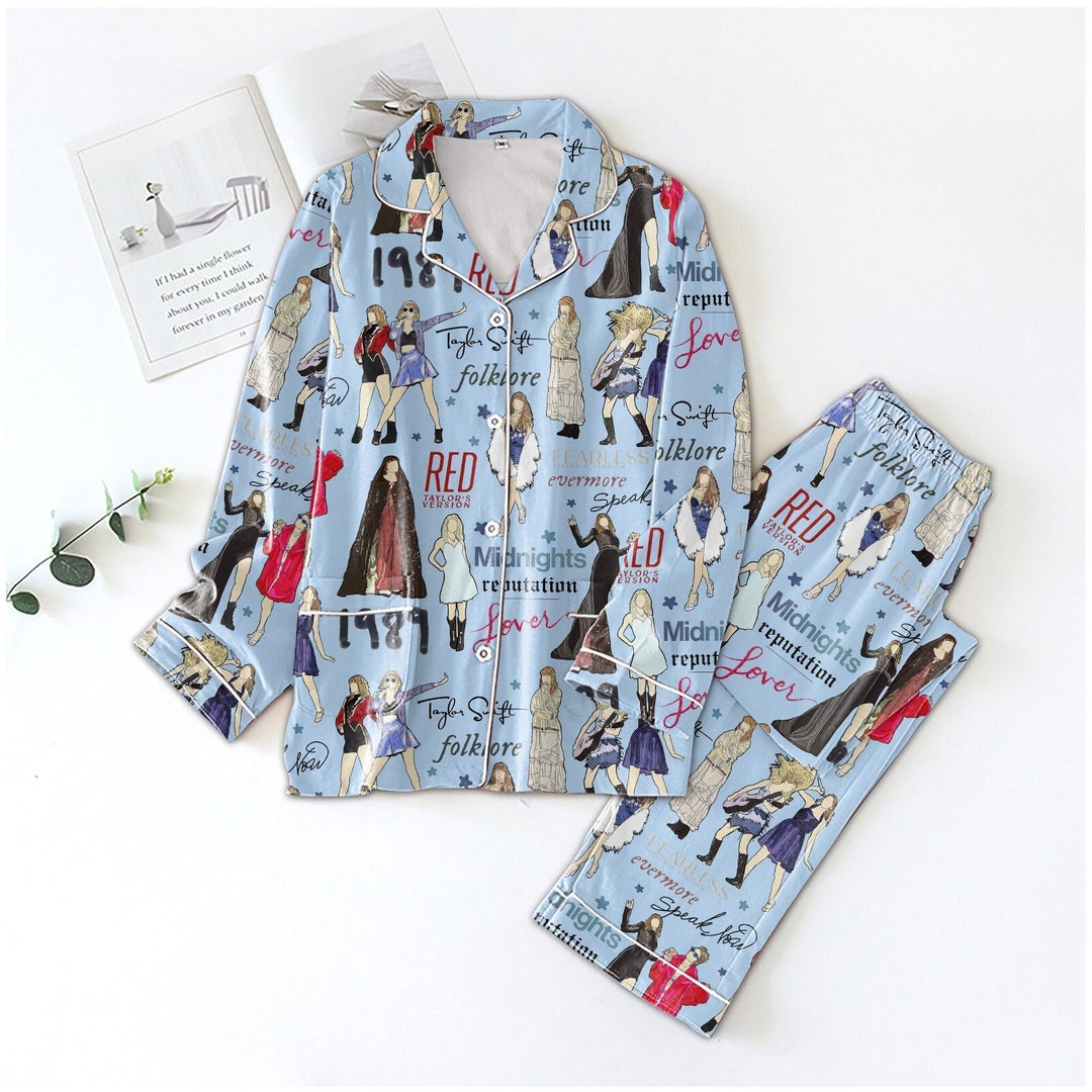 Taylor Swift All Hit Album Eras Tour Pajamas Set Taylor Eras - Etsy UK