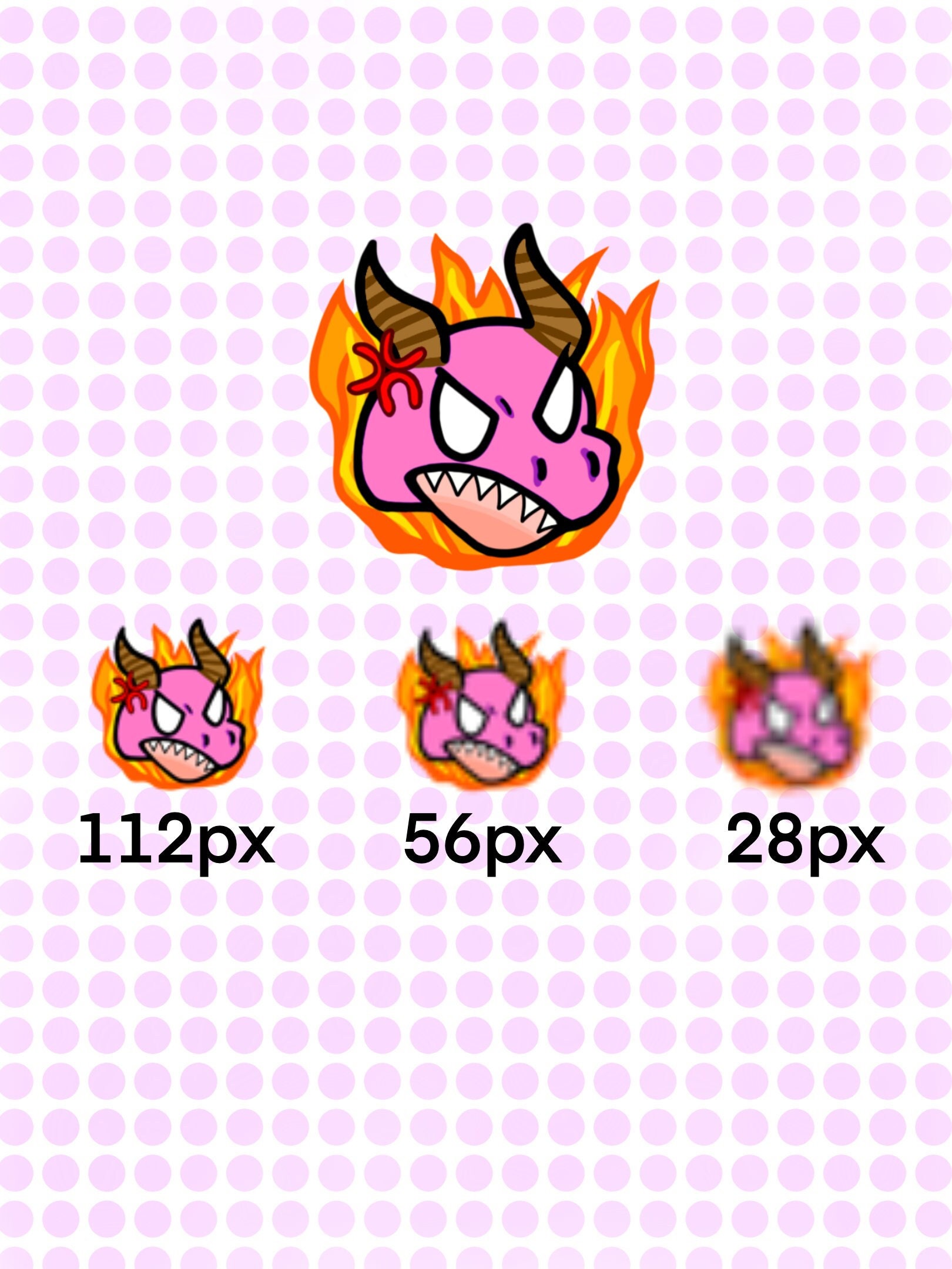 Pink Dragon Emote | Rage Twitch Emote - Etsy