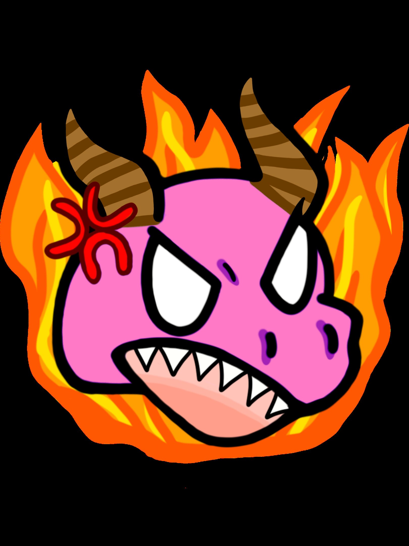 Pink Dragon Emote | Rage Twitch Emote - Etsy