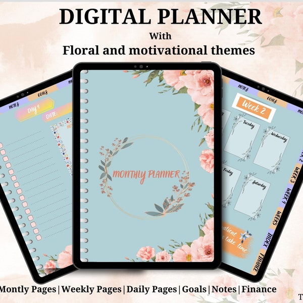 Digital Floral Paper - Etsy