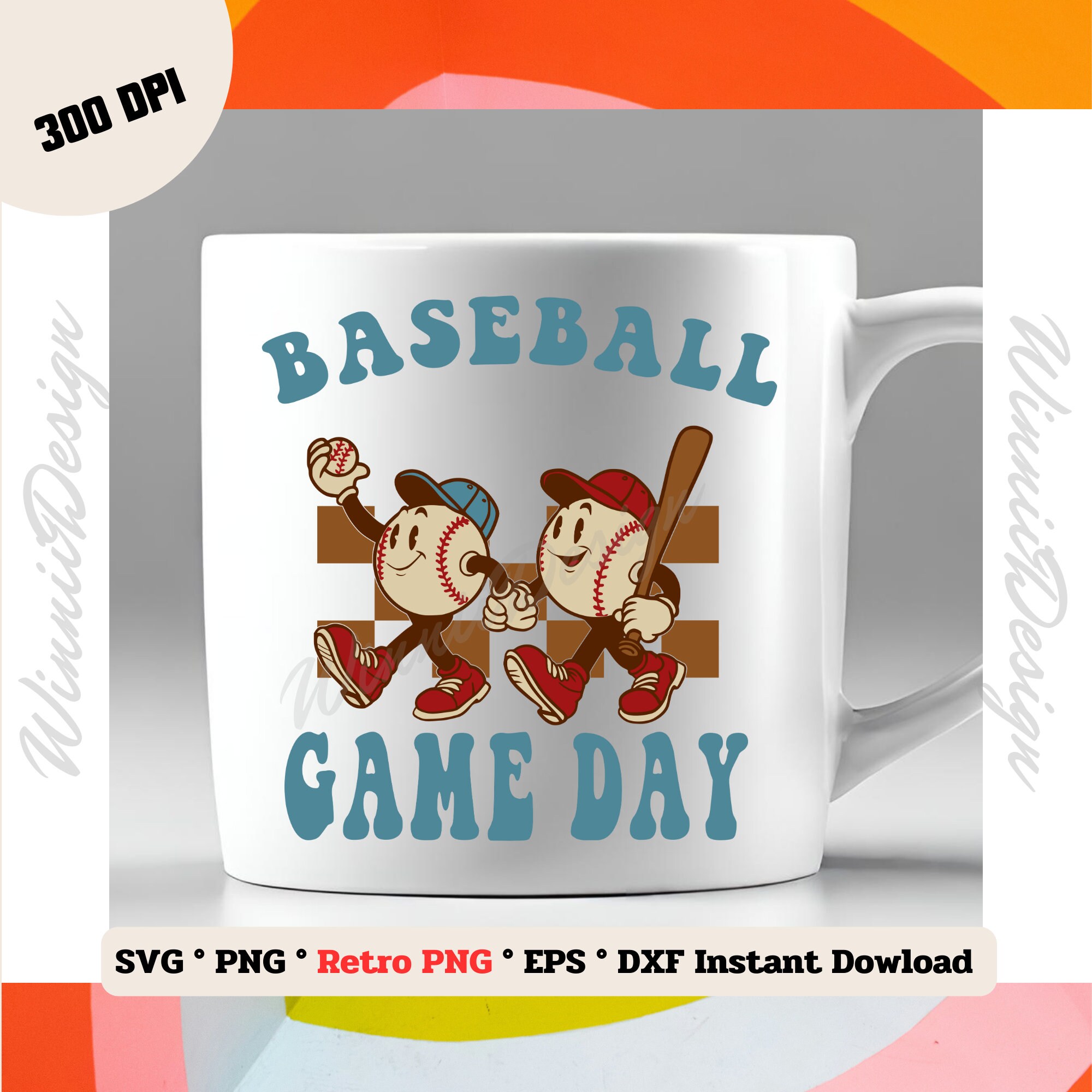 Game Day SVG, Distressed Retro Game Day Png, Checkered Game Day Png, Baseball Game Day Png Svg ...