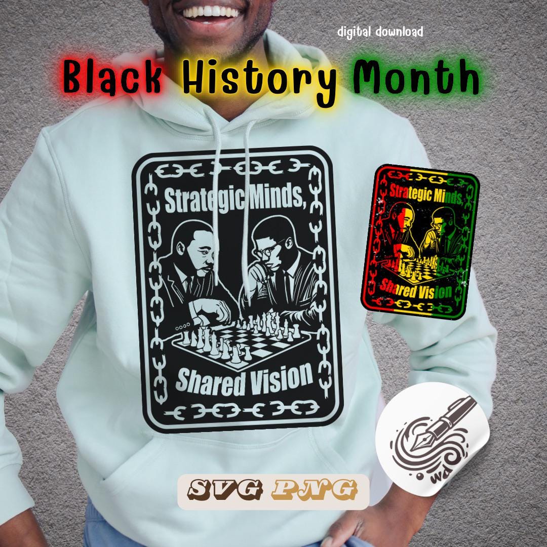 Bundle Black History PNG, Martin Malcolm Black History Month, African ...