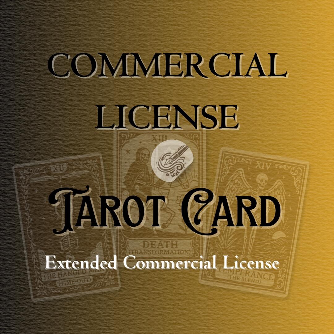Extended Commercial Use License Add-on for Winniidesign Tarot Artwork ...