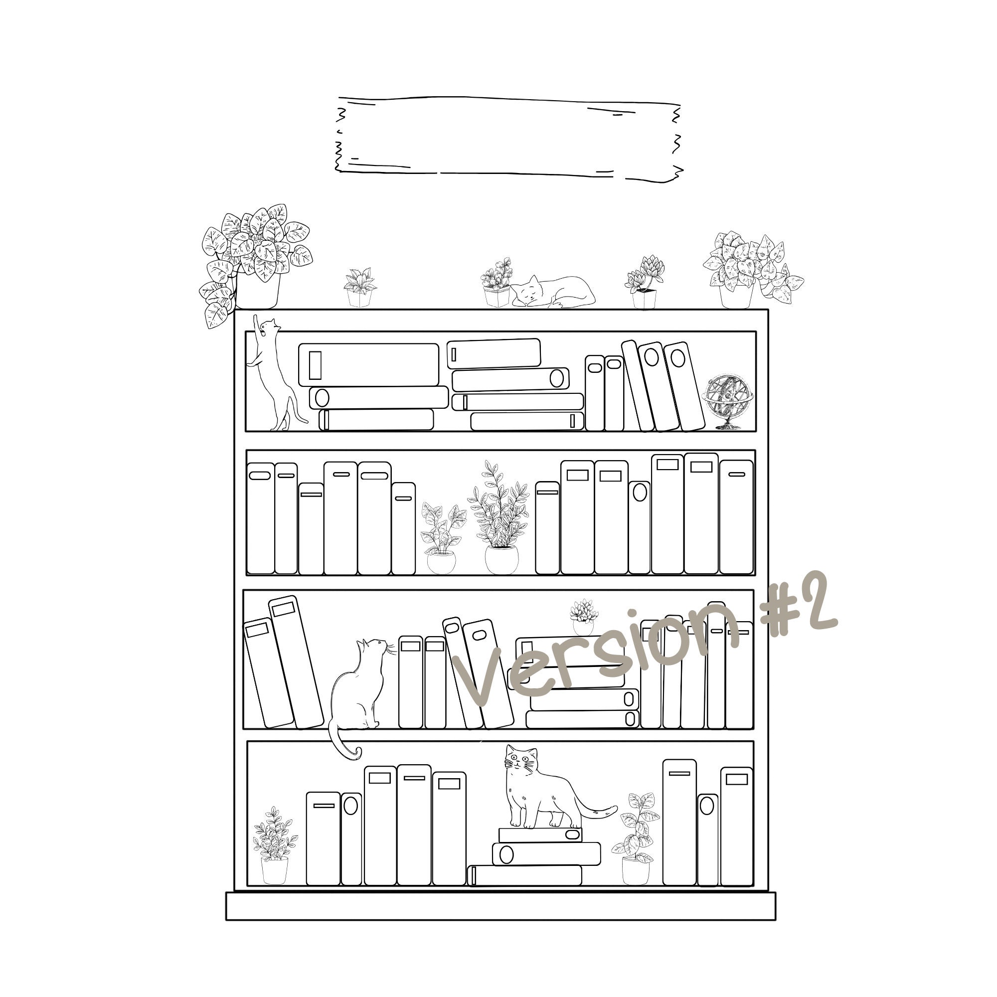 Digital & Printable Bookshelf Tracker, Included A4 A5 Letter and Half ...