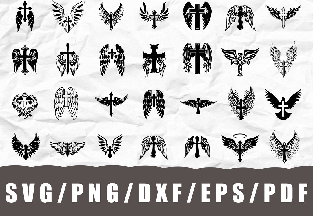 28 Bundle Wings Svg Bundle, Wings Clip Art, Wings Cut File for ...