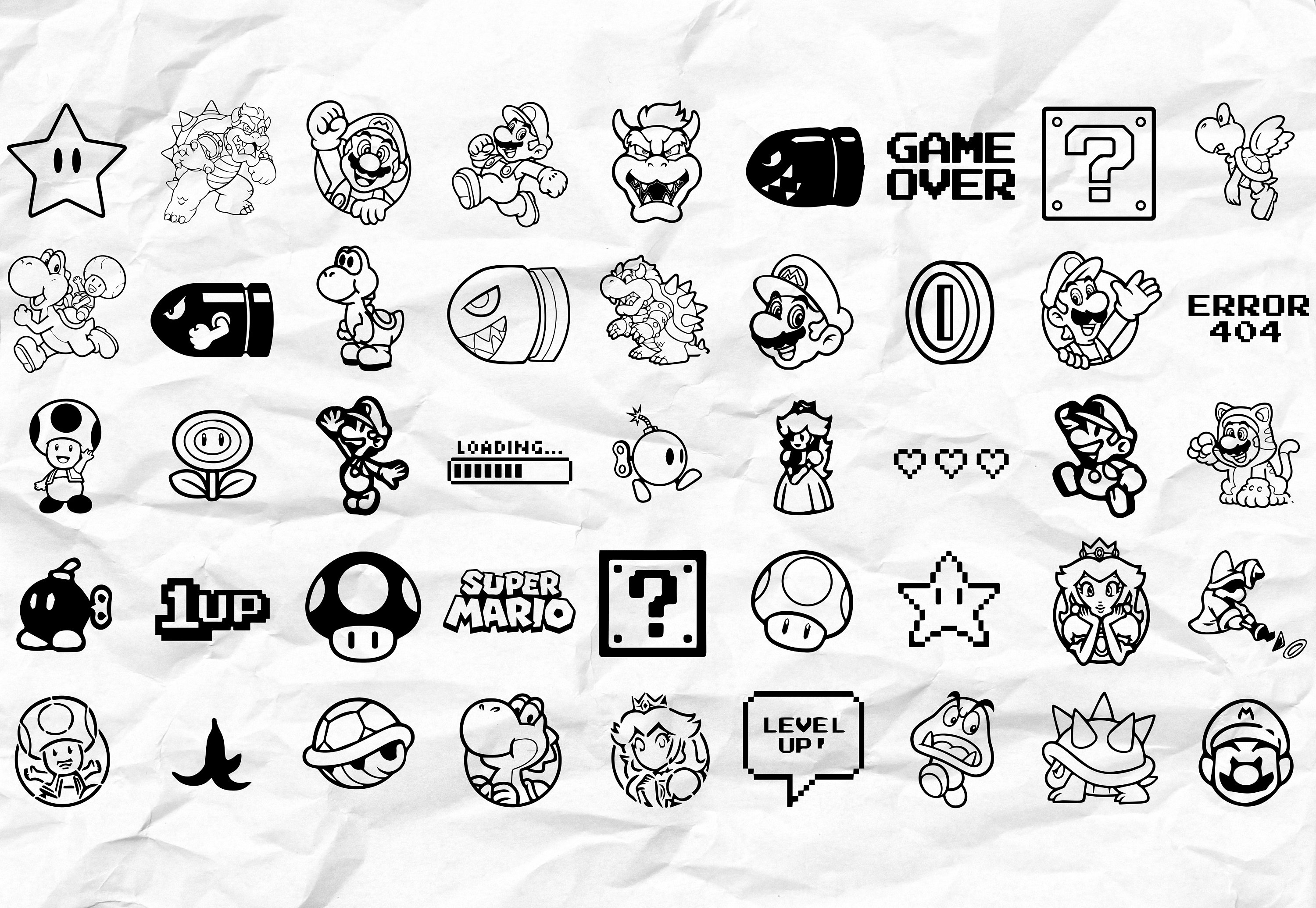 Free Printable I Spy Super Mario Activity Paper Trail, 48% OFF