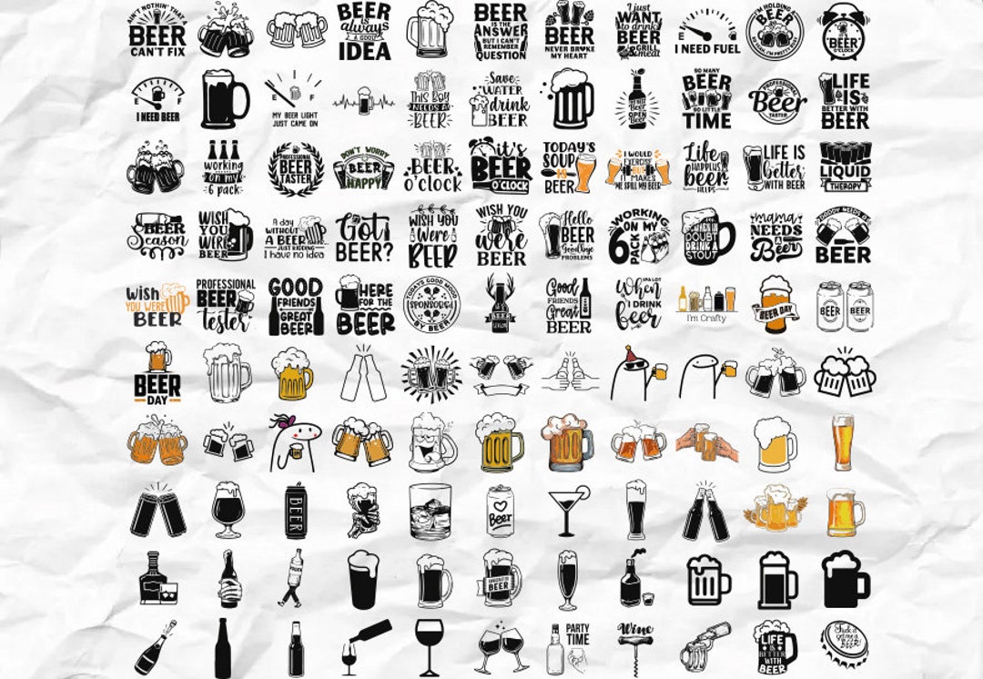 BEER SVG, Beer Bundle Svg, Beer Clipart, Beer Cut Files for Cricut ...