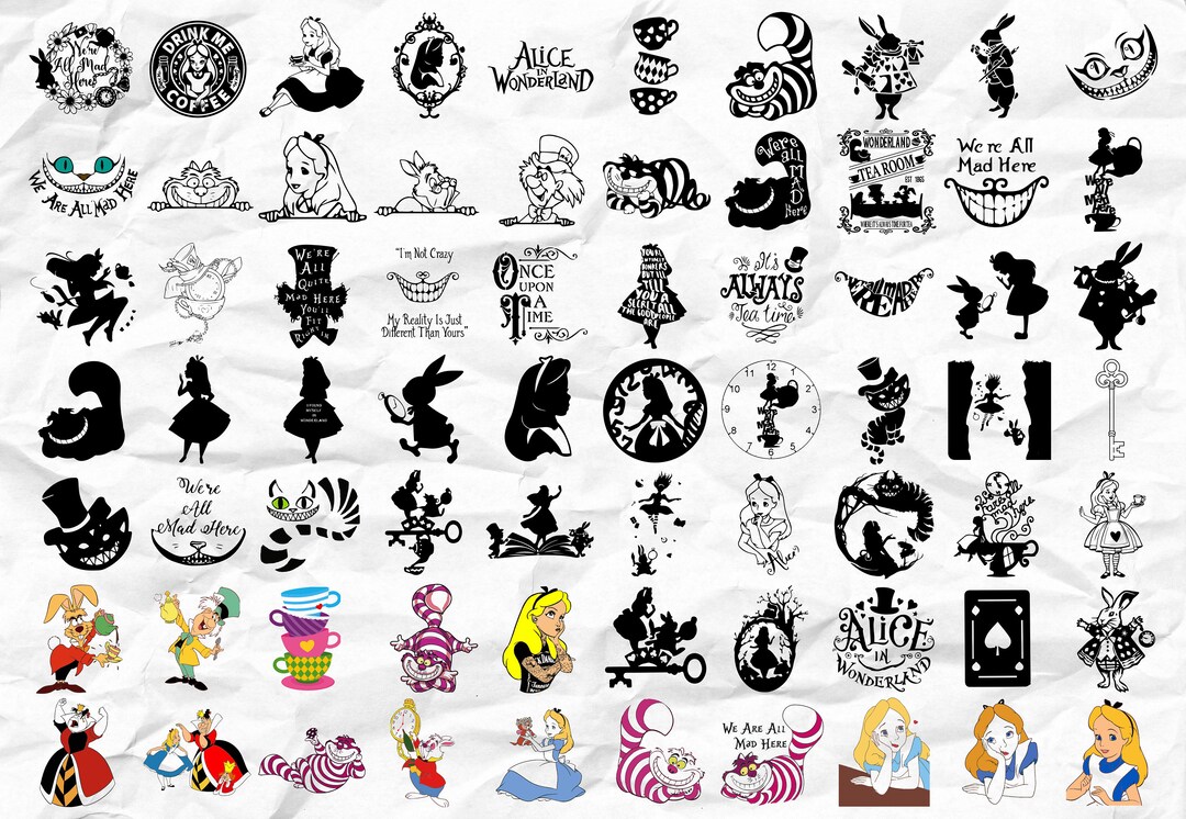 Alice in Wonderland SVG Bundle, Alice SVG, Princess Svg, Alice in ...