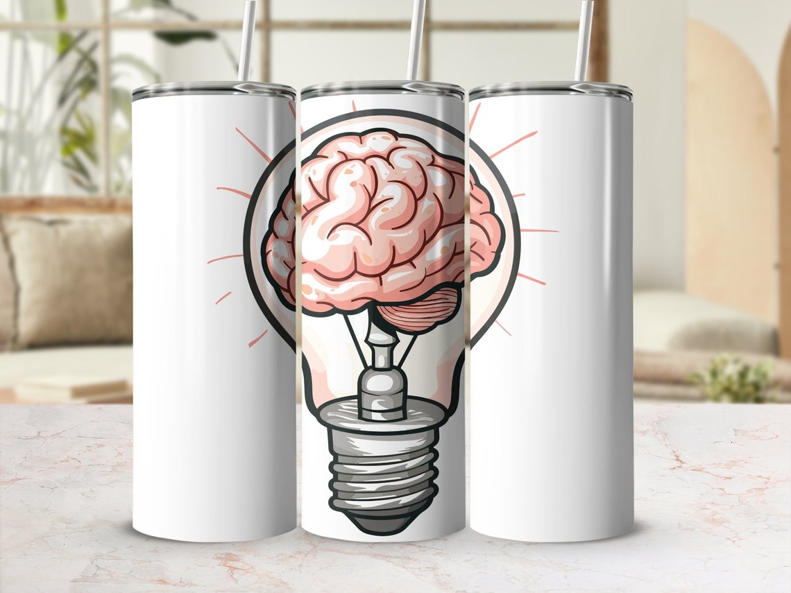 Brain Light Bulb Vector Design, Creative Mind Concept, Digital Svg, Png ...