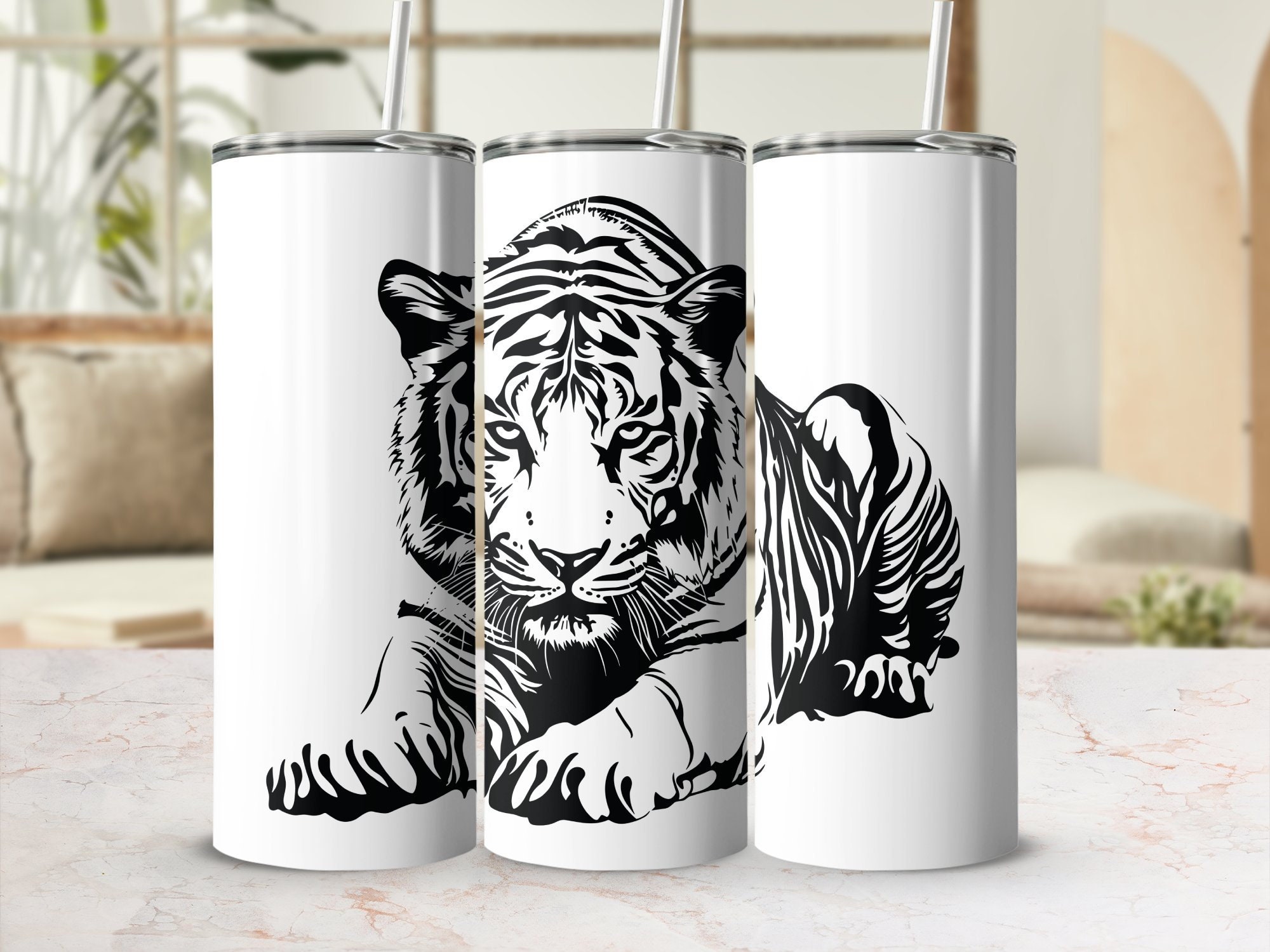 Tiger Vector Illustration, Tiger Svg, Tiger Png, Best for Print on ...