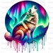 10 Neon Howling Wolf Digital Clipart, Panda Animal Illustration ...