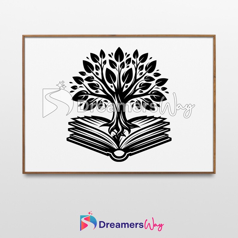 Tree of Life Svg, Open Book Vector Graphic, Digital Download ...