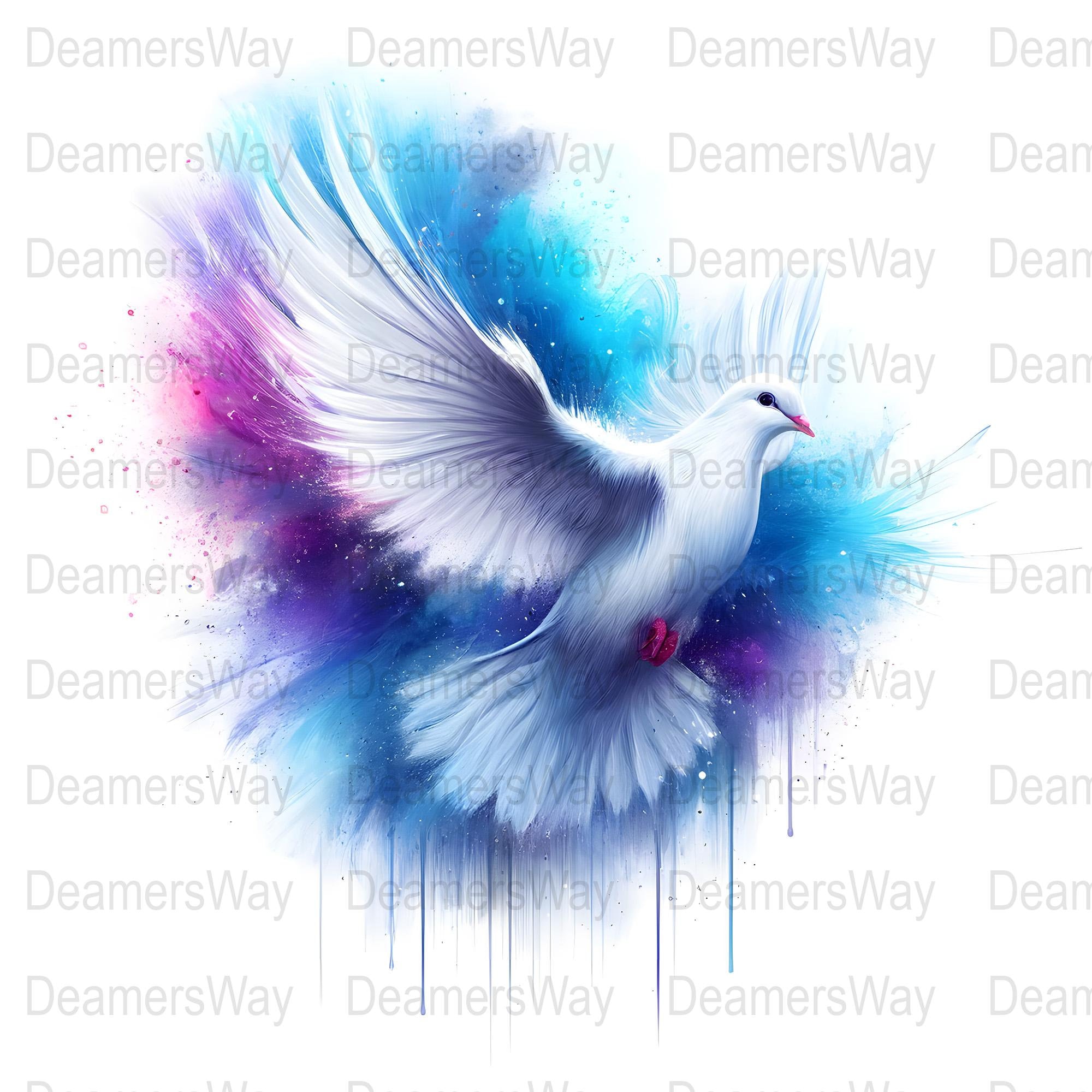 10 Dove Digital Clipart, Dove Illustration, Instant Download, High ...