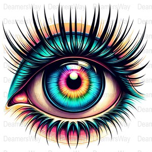 Colorful Eye Clipart Bundle: 10 High-quality Transparent Png Files ...